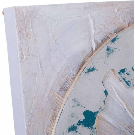 Cuadro con relieve pintado a mano 60x60x3