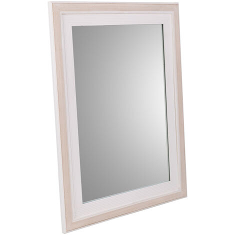 Espejo de madera blanco 60x2x80