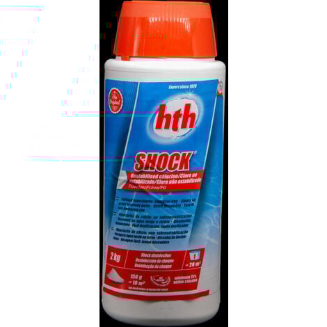 HTH SHOCK chlore choc en granulés, 2 kgs.