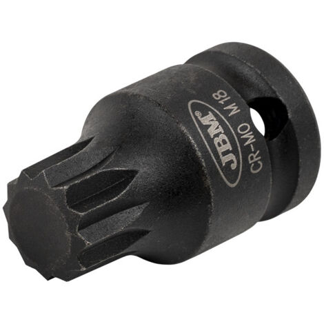 JBM12933 Punta XZN impacto de 1/2" M18 (45 mm L)
