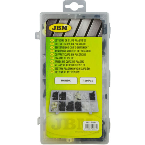 ESTUCHE DE CLIPS PLASTICOS HONDA 150 PIEZAS JBM52887