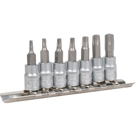JUEGO DE 7 PUNTAS TORX INVIOLABLE ¼" JBM53127