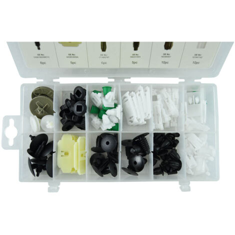 ESTUCHE DE CLIPS PLASTICOS VOLKSWAGEN 85 PIEZAS JBM52889