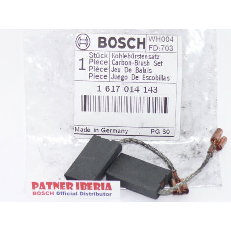 Repuesto original BOSCH 1617014143 Juego de escobillas de carbono