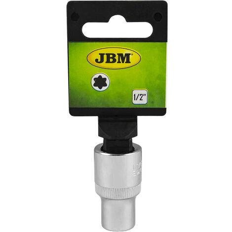 JBM 13660 VASO DE 1/2" TORX (TX) E12 CROMADO