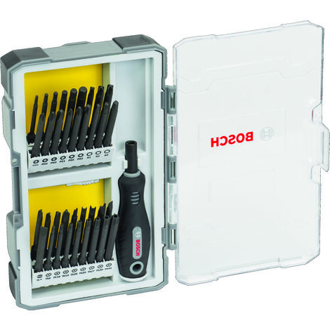 BOSCH 2607017320 Juego de 37 destornilladores con empuñadura PH1-2-3