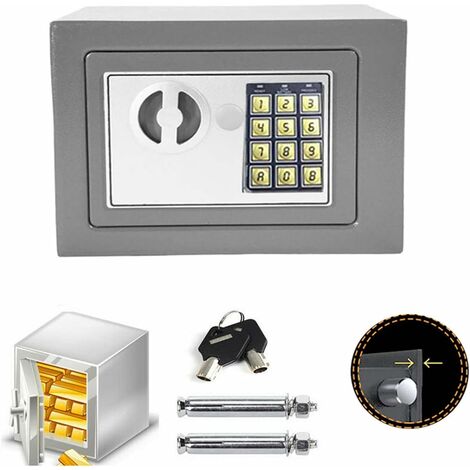 Home Storage Safe 8.5L Security Box Chest Lock Digit Security Case ...