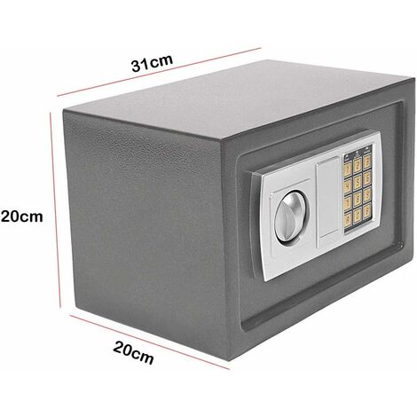 Home Storage Safe 8.5L Security Box Chest Lock Digit Security Case ...