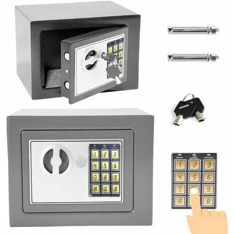 Home Storage Safe 8.5L Security Box Chest Lock Digit Security Case ...