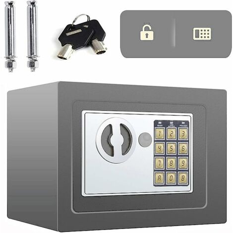 Home Storage Safe 8.5L Security Box Chest Lock Digit Security Case ...