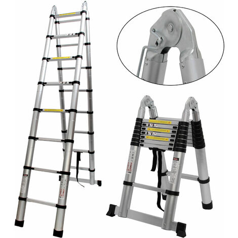 Step Ladders Securing Bolt 16.5ft Multi Purpose Folding Aluminium ...