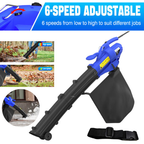HEAVY DUTY 4000W ELECTRIC GARDEN LEAF GRASS HEDGE BLOWER HOOVER VACUUM ...