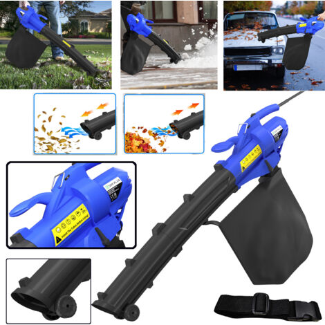Air Blower Electric Leaf Blower Vacuum Shredder Mulcher Compact 3-in-1 ...