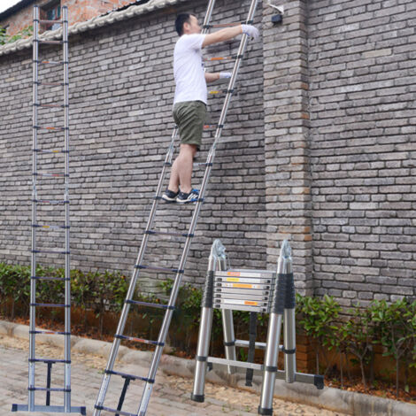 5M Multi-Purpose Stainless Steel Telescopic Extendable Workshop Home ...