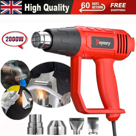 2000W Hot Air Heat Gun Paint Stripper Stripping Shrink Power Drying ...