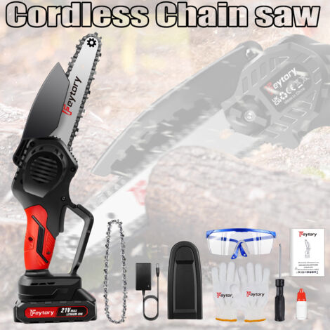 Brushless Electric Compact Chainsaw Saw For Cutter Cutting Tree Wood ...
