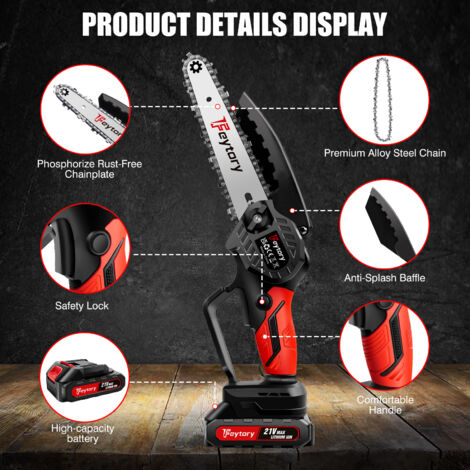 Brushless Electric Compact Chainsaw Saw For Cutter Cutting Tree Wood ...