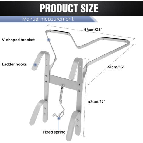 V - Shape Ladder Safety Stabiliser Bracket Stand-off Support Extension ...