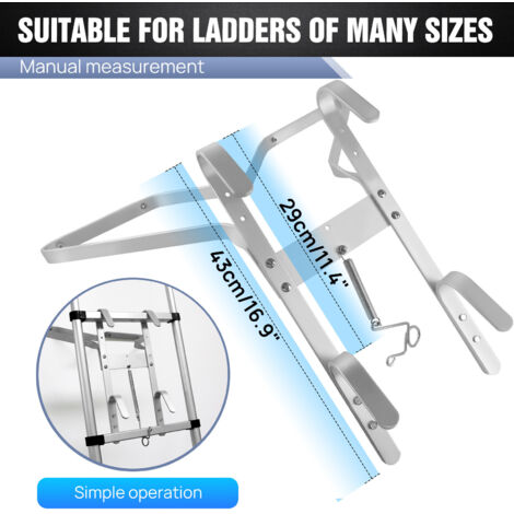 Universal Ladder Stand-Off V-shaped - Ladder Bracket Accessory Easy Fitting