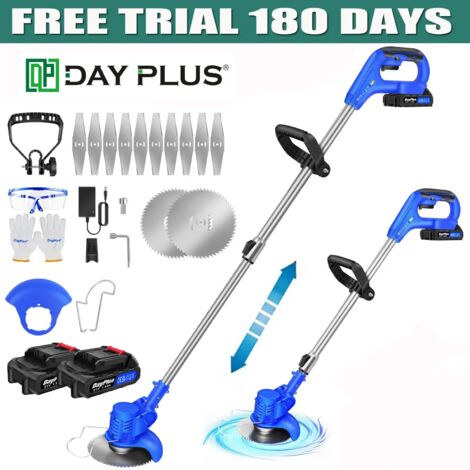 Cordless Electric Grass Trimmer Strimmer Cutter Garden Compact ...