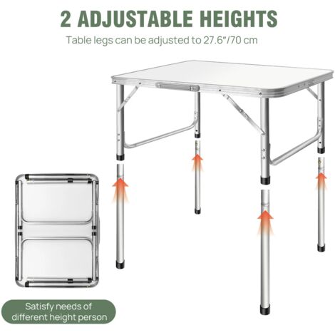 75cm Folding Table Fold Up Tables Camping & Hiking BBQ Garden Party ...