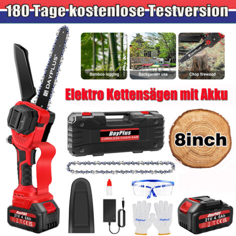 Chainsaw Kits 8inch Power Operated Electric Chain Saw for Cutting Wood ...