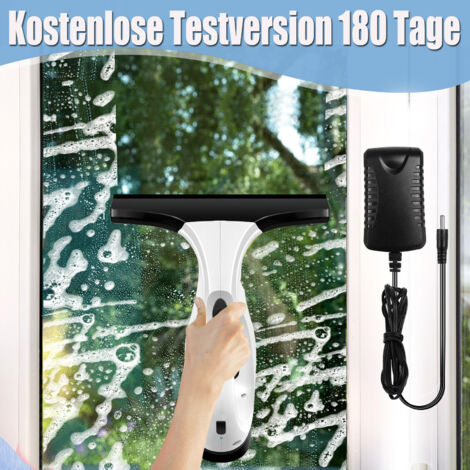 Cordless Window Vacuum Rechargeable Mirror Glass Cleaner Squeegee 2.0Ah ...