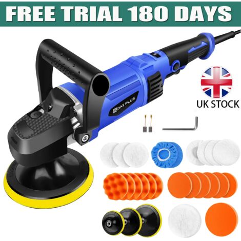 Dayplus Polisher Car Buffer Sander Polishing Machine Pad Workshop 180mm ...