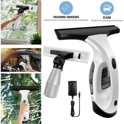Window Vac Glass Cleaner Rechargeable Vacuum Tools Mirror Shower ...