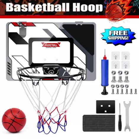 Kids Basketball Hoop Strong Acrylic Backboard & Rim Wall Mount Board ...