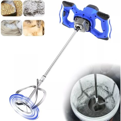 1700RPM Electric Mortar Mixer Plaster Cement Render Paint Adhesive ...