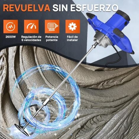 1700RPM Electric Mortar Mixer Plaster Cement Render Paint Adhesive ...