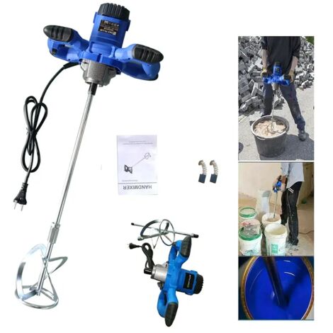 3000W Electric Plaster Paddle Mixer Drill Mortar Cement Paint Stirrer ...