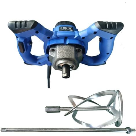 Electric Plaster Mixer Mortar Cement Paint Paddle Drill Stirrer Whisk ...