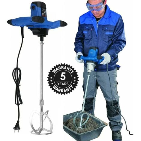 Cement Mixer, 3000W Electric Plaster Paddle Mixer Mortar Paint Stirrer ...