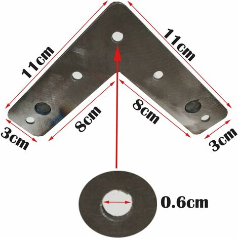 8 inch Metal Table Legs 20cm Hairpin Leg Black 2 Rod 10mm Mid Century ...