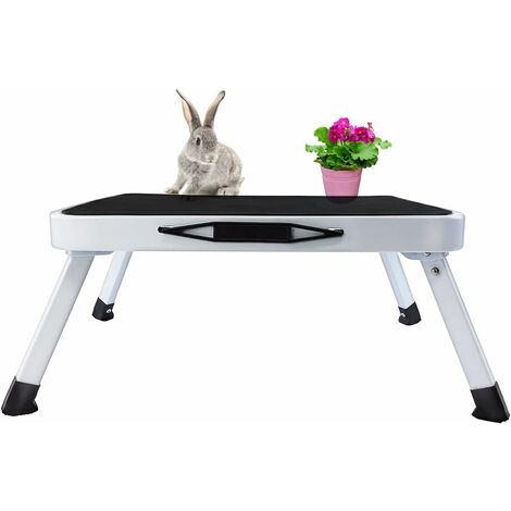 Folding Steel Step Ladder One Step Stool, Portable Lightweight ...