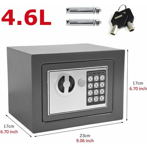 Security Electronic Digital Safe Box Password Case 4.6L Electronic ...