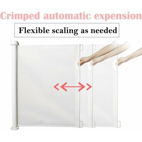 Stair Gates for Dogs, Aluminum Alloy Material Retractable Stair Gate ...