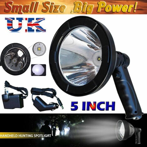 2000W LED Handheld Hunting Spot Light Lamping Foxing Shooting ...