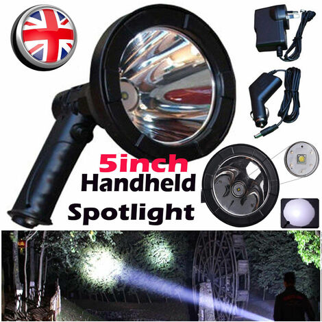 Rechargeable 120000 Lumen 1000W LED Hunting Spotlight Hand Held Torch ...