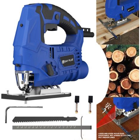 Electric Jigsaw Compact Saw Cutting Tool Laser Variable Speeds Wood ...