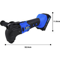 21V Cordless Multi Function Tool Oscillating Sander Cutter Scraper Grinder Saw