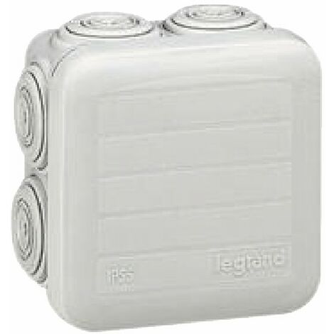 Boite de dérivation carrée PLEXO Ø65x65x40 grise - LEGRAND : 092005