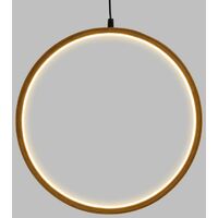 Circulo Ø37cm led Madera Clara