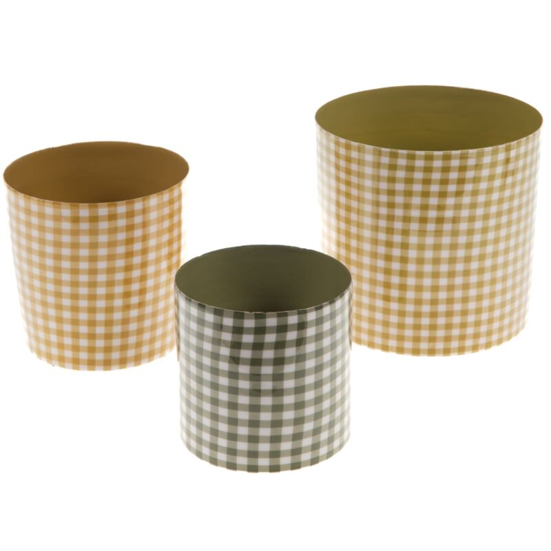Amadeus - Set de 3 cache pots Olivia