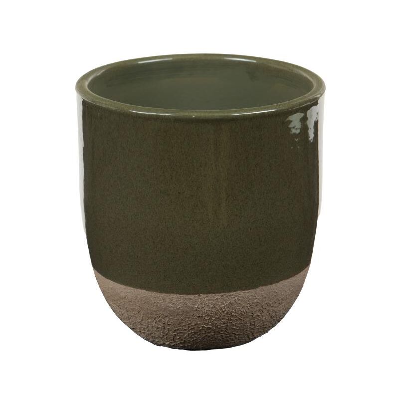 Amadeus - Cache pot Belga olive 15 cm