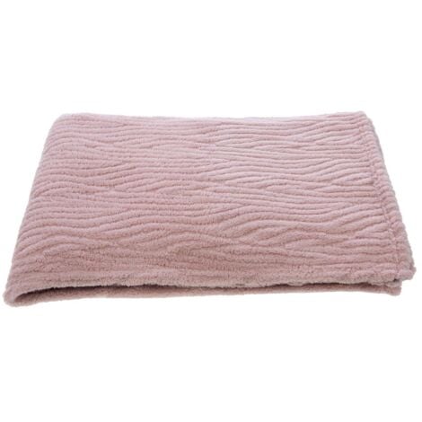 Amadeus - Plaid Cocoon vieux rose 130x170 cm