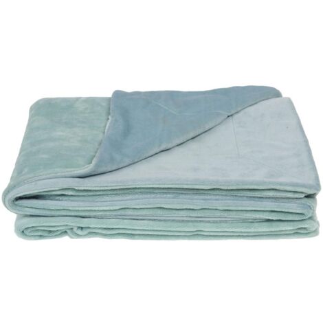 Amadeus - Plaid Lou bleu glacier 130X170 cm