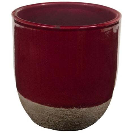 Amadeus - Cache pot Belga cerise 13 cm